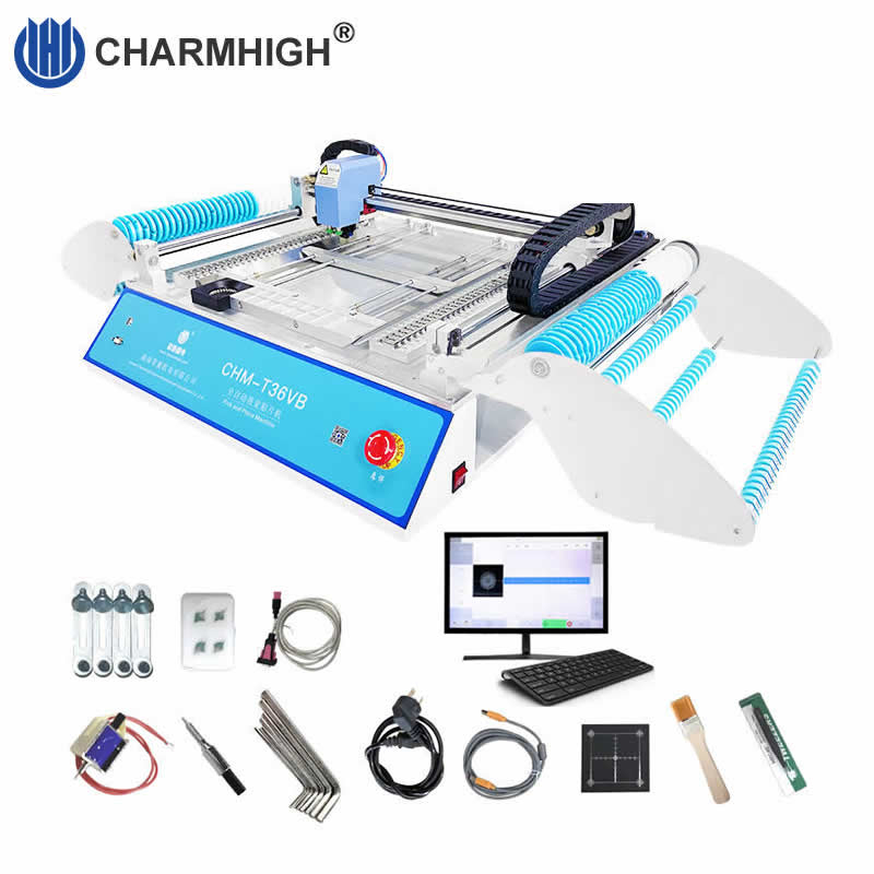 High Accuracy CHMT36VB Dual Side 58 feeders, PC Control Vision SMT Pick ...