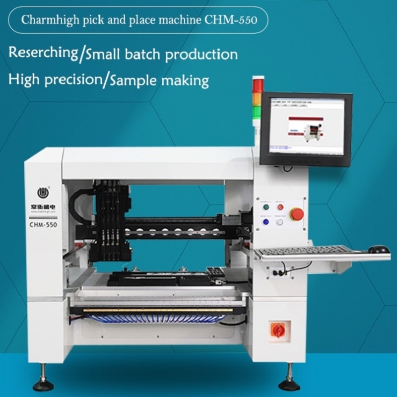 Updated CHM-550 4 Heads Desktop SMT Pick and Place Machine with Auto ...