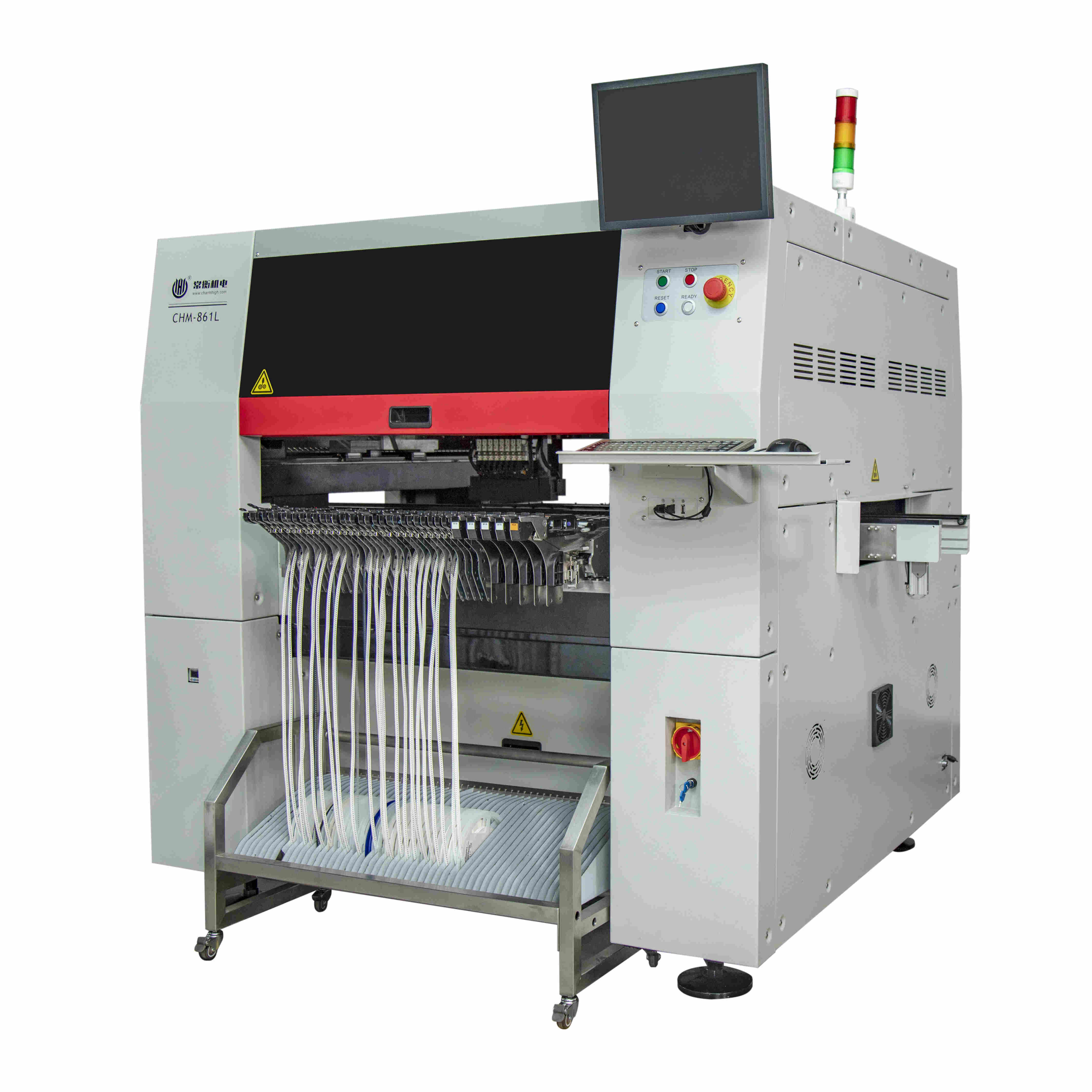 39000cph 8 Heads 100 Feeders CHM-861 SMD SMT Pick and Place Machine ...