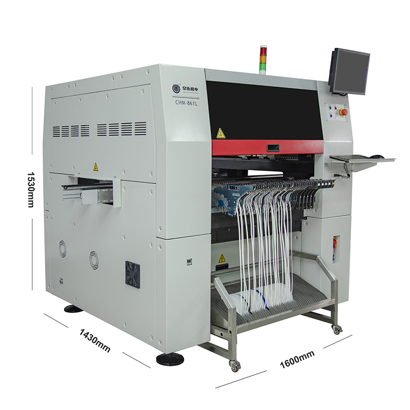 39000cph 8 Heads 100 Feeders CHM-861 SMD SMT Pick and Place Machine ...
