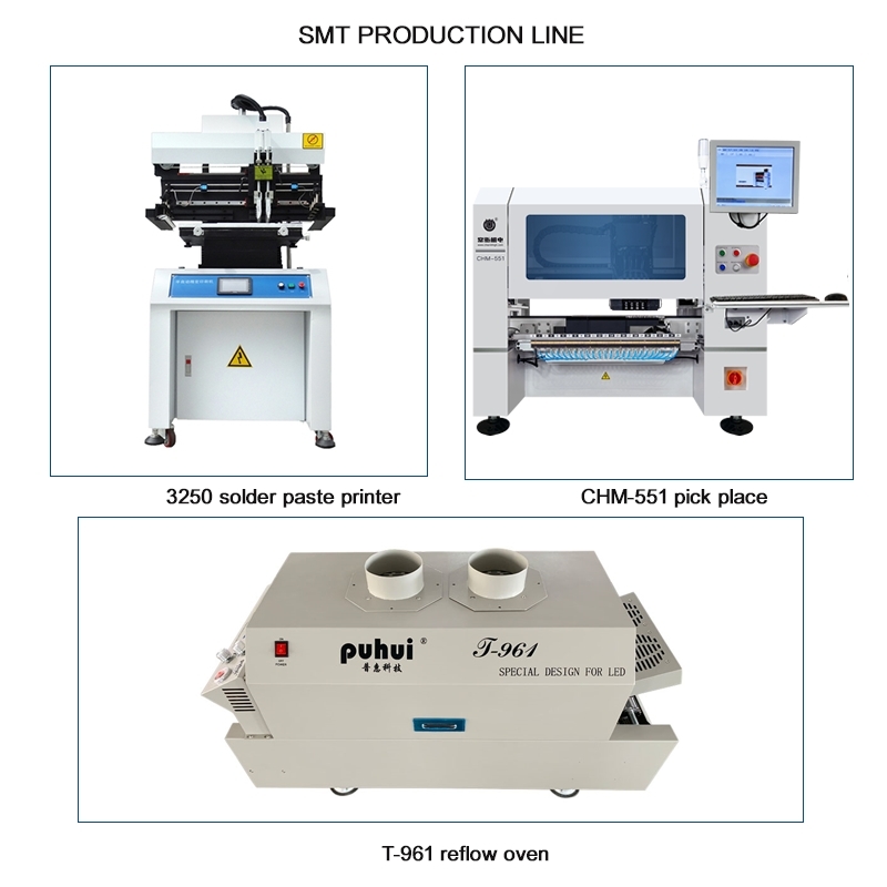 Charmhigh CHM-551 Desktop 4 Heads SMT Pick and Place Machine Auto PCB ...
